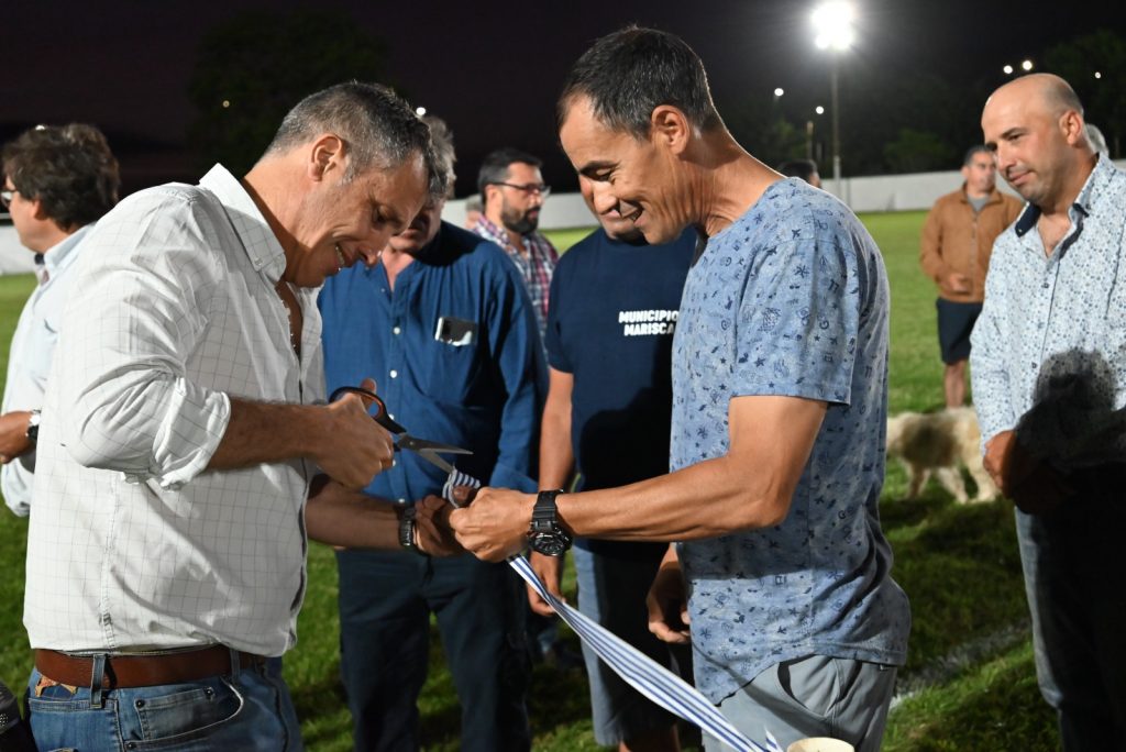 29.11.2022 Inauguración de la nueva luminaria del Estadio de Mariscala ...